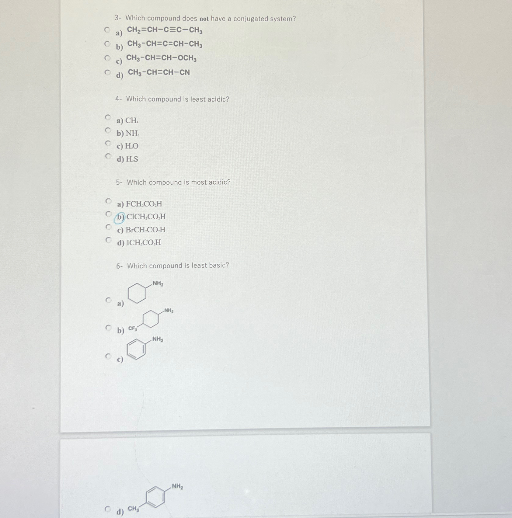 Solved I need answers to all the questions | Chegg.com