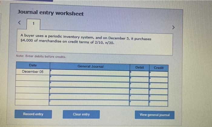 Solved Journal entry worksheet