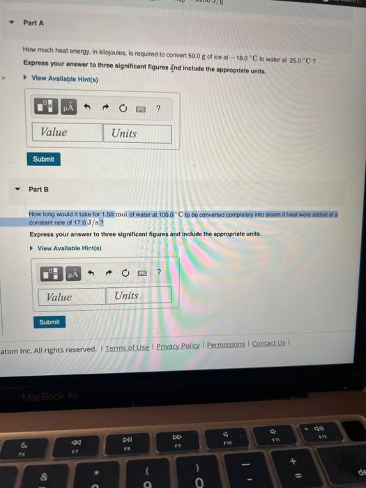 Solved How much heat energy, in kilojoules, is required to | Chegg.com