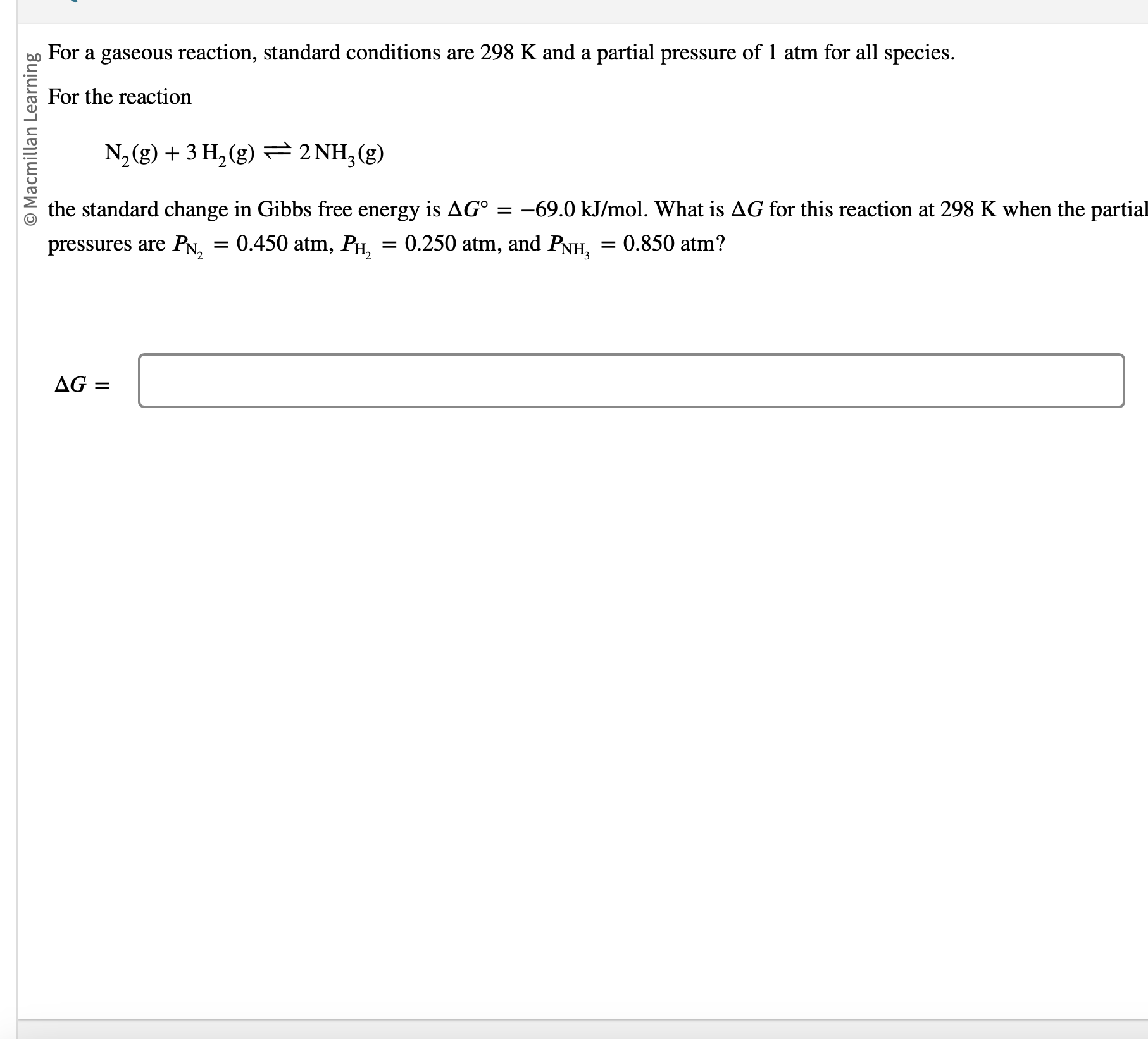 Solved ๓о ﻿For a gaseous reaction, standard conditions are | Chegg.com