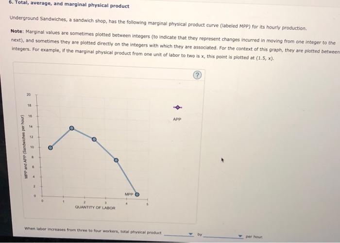 Solved 6. Total, average, and marginal physical product | Chegg.com