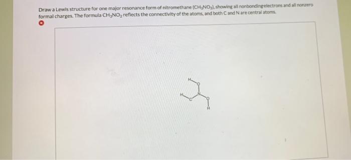 Solved Draw a Lewis structure for one major resonance form | Chegg.com