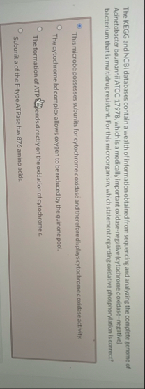 Solved The KEGG and NCBI databases contain a wealth of | Chegg.com