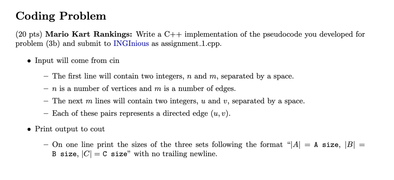 Solved Solve Coding Problems with C++ .Coding | Chegg.com