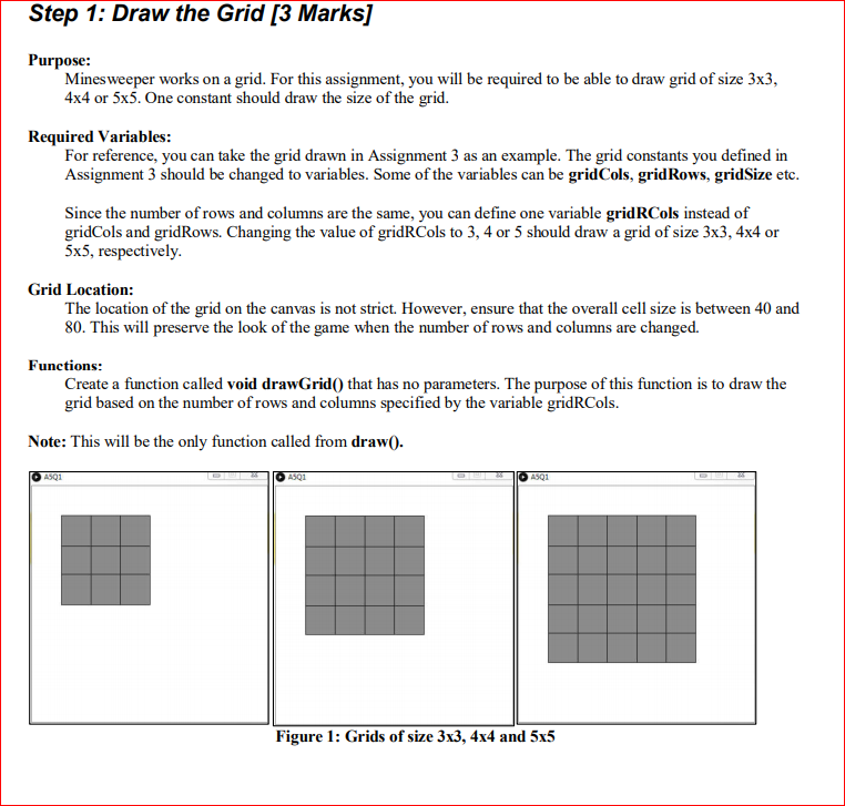Solved Step 2: Using arrays, create an interactive grid. [8 | Chegg.com