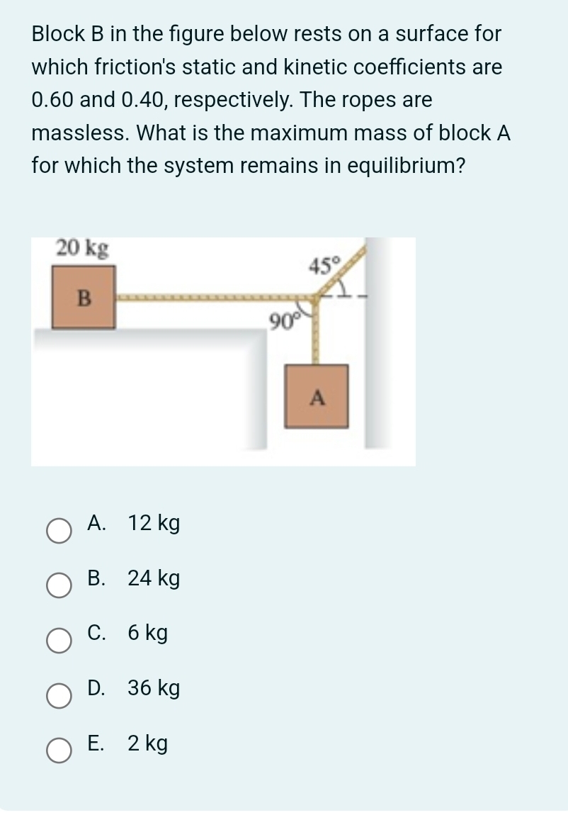 Block B in the figure below rests on a surface for | Chegg.com