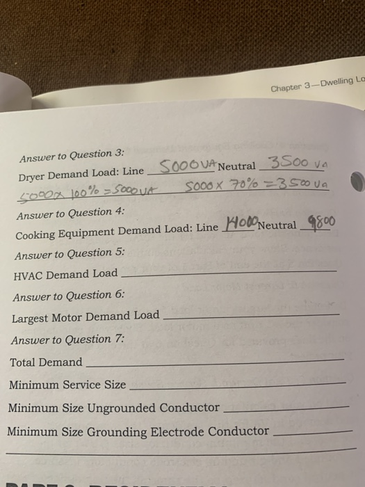 3-Dwelling Load Calculations You'll be required to | Chegg.com