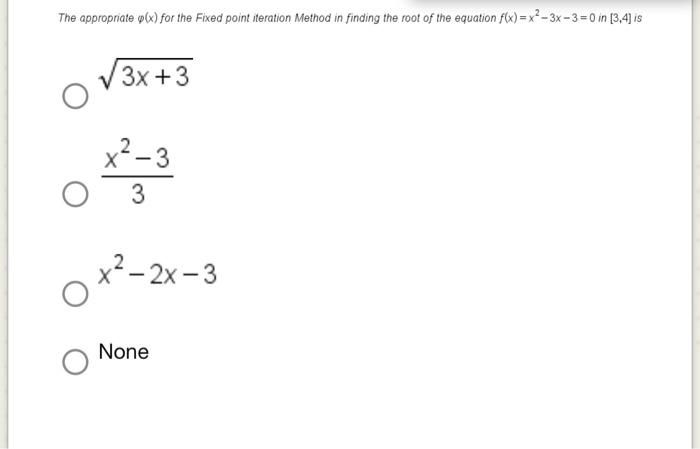 Solved The Minimum Number Of Bisection Iterations Required
