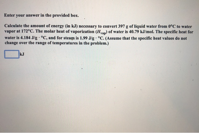 Solved Enter your answer in the provided box. Calculate the | Chegg.com