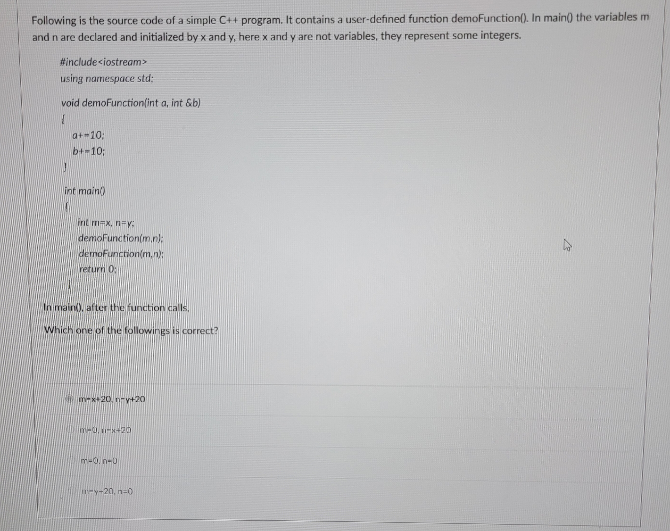 Solved Following is the source code of a simple C++ | Chegg.com