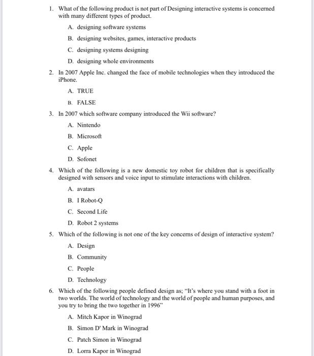 Solved 1. What of the following product is not part of | Chegg.com