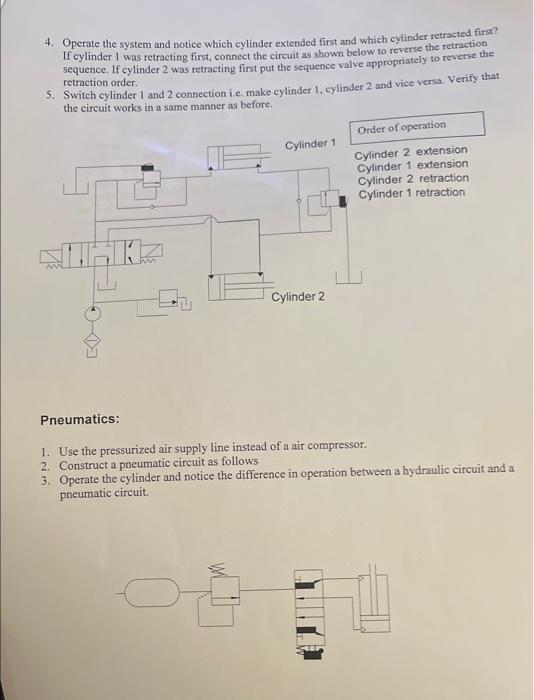 Solved Sequence Valve Objectives: - To understand working | Chegg.com