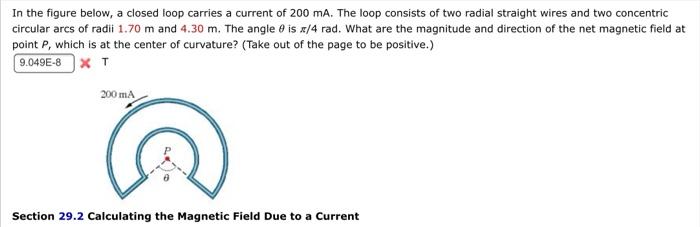 Solved In the figure below, a closed loop carries a current | Chegg.com