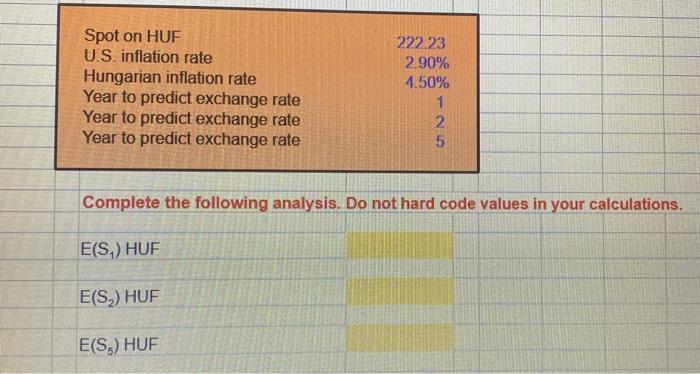 Solved KIB = Expected spot rates - Excel ? el X 1 FILE HOME | Chegg.com