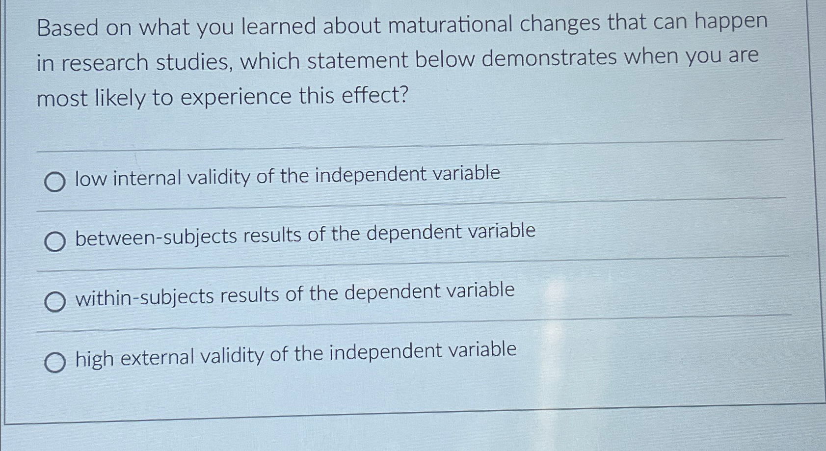 Solved Based on what you learned about maturational changes | Chegg.com