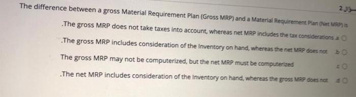 Solved سوال 2 The difference between a gross Material | Chegg.com