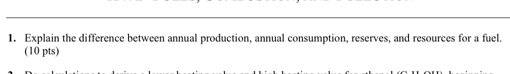 Solved Explain the difference between annual production, | Chegg.com
