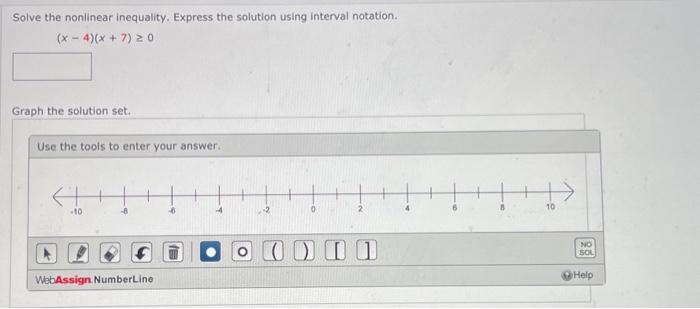 Solved Solve the nonlinear inequality. Express the solution | Chegg.com