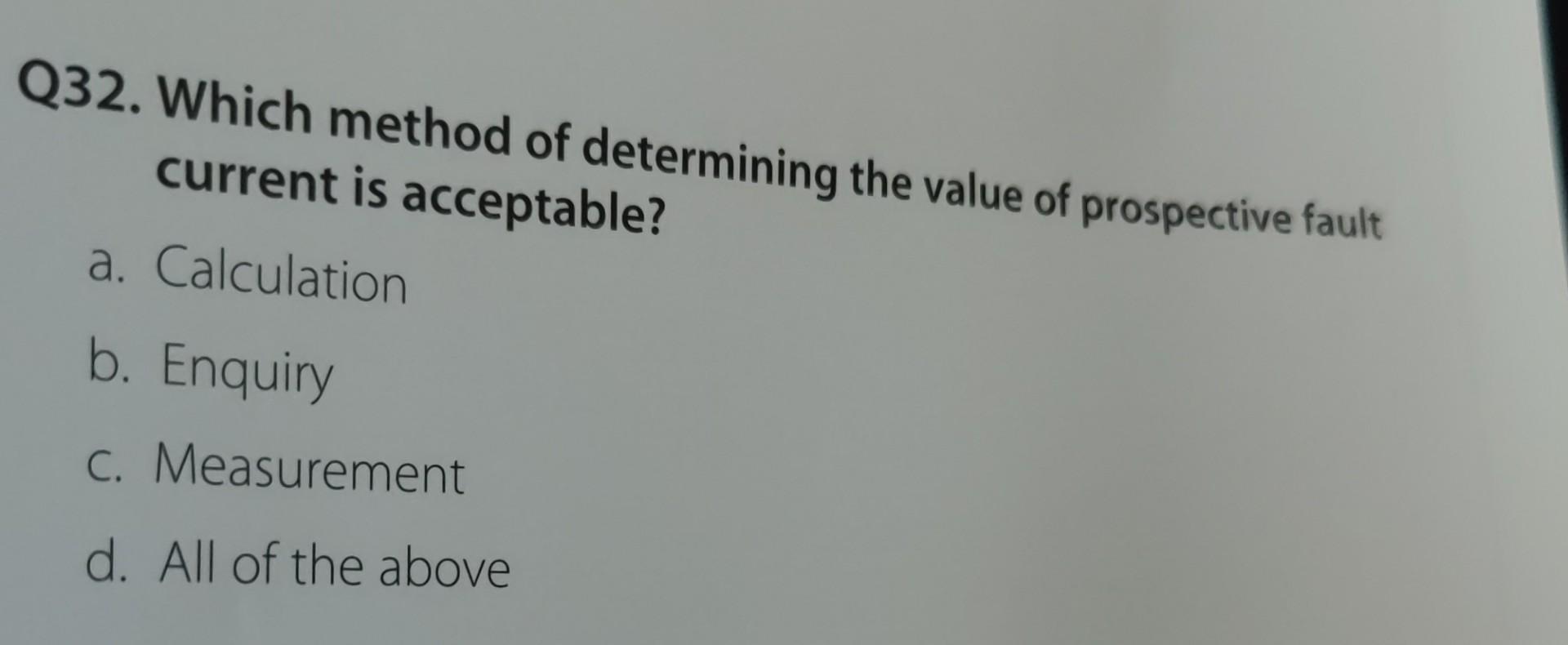 Solved Q32. Which method of determining the value of | Chegg.com