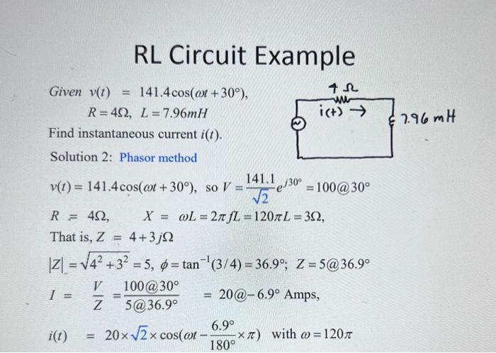 Solved Homework \#1: 1. In the RL Circuit example on Page 13 | Chegg.com