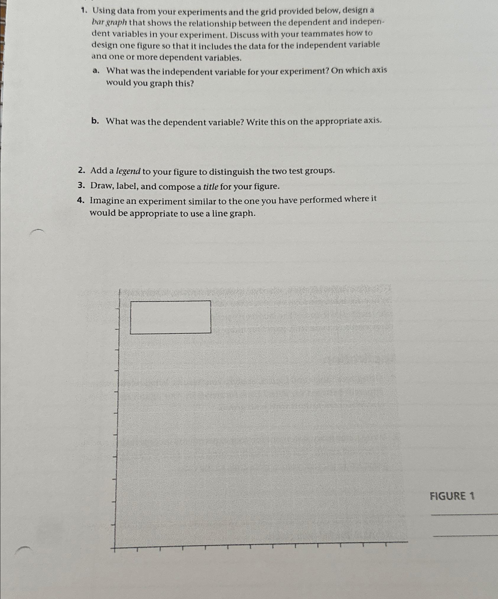 Using data from your experiments and the grid | Chegg.com