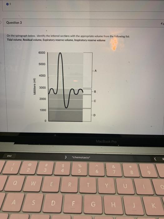 Solved OE Question 3 4 On the spirograph below. Identify the | Chegg.com