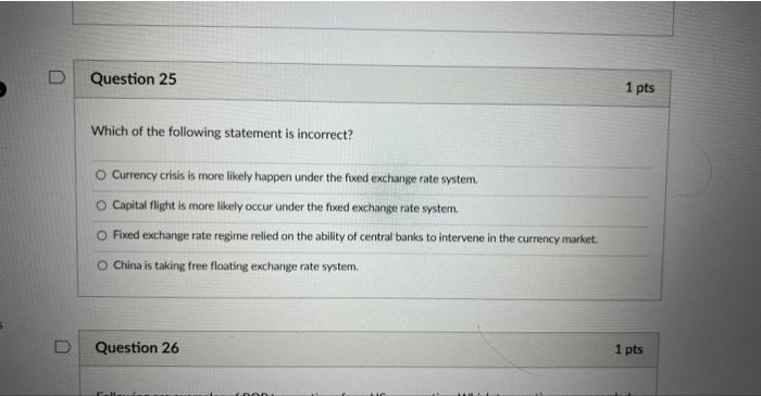 Solved Which of the following statement is incorrect? | Chegg.com