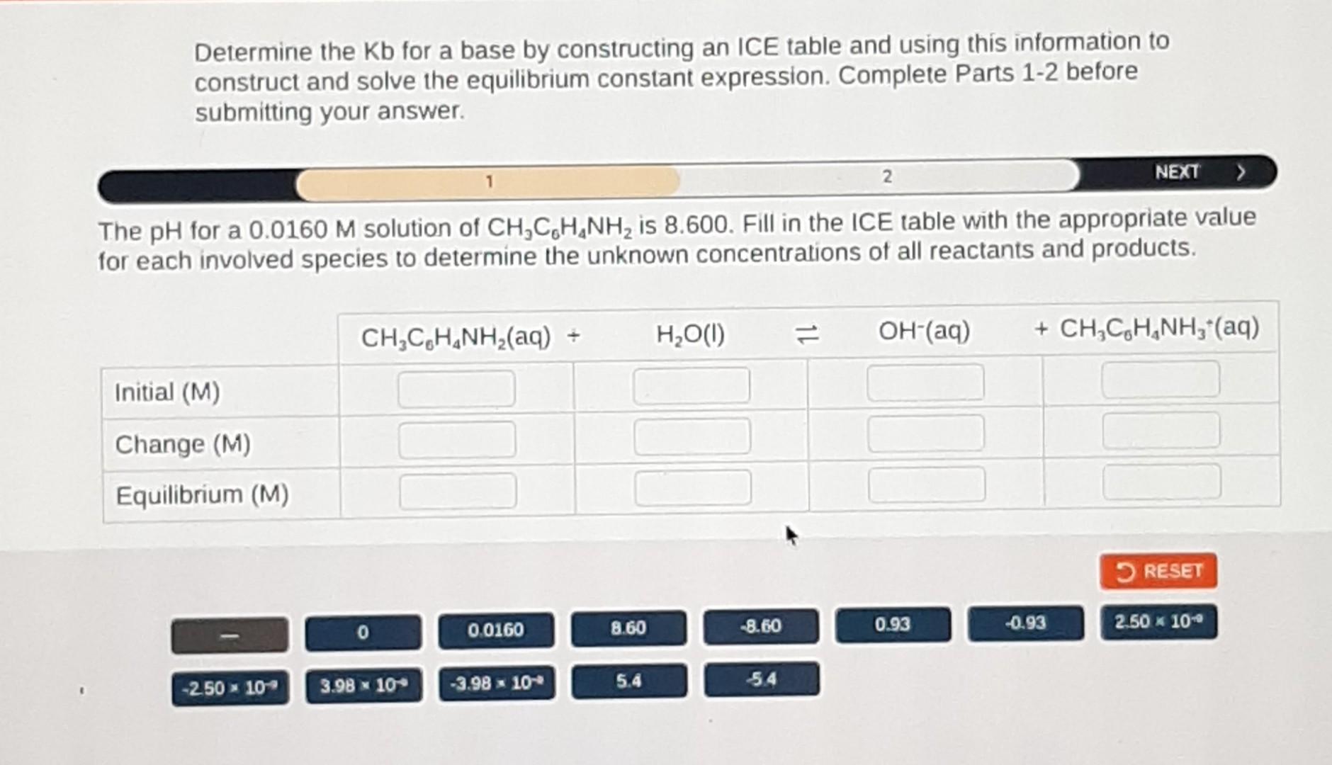 Solved Determine the Kb for a base by constructing an ICE | Chegg.com