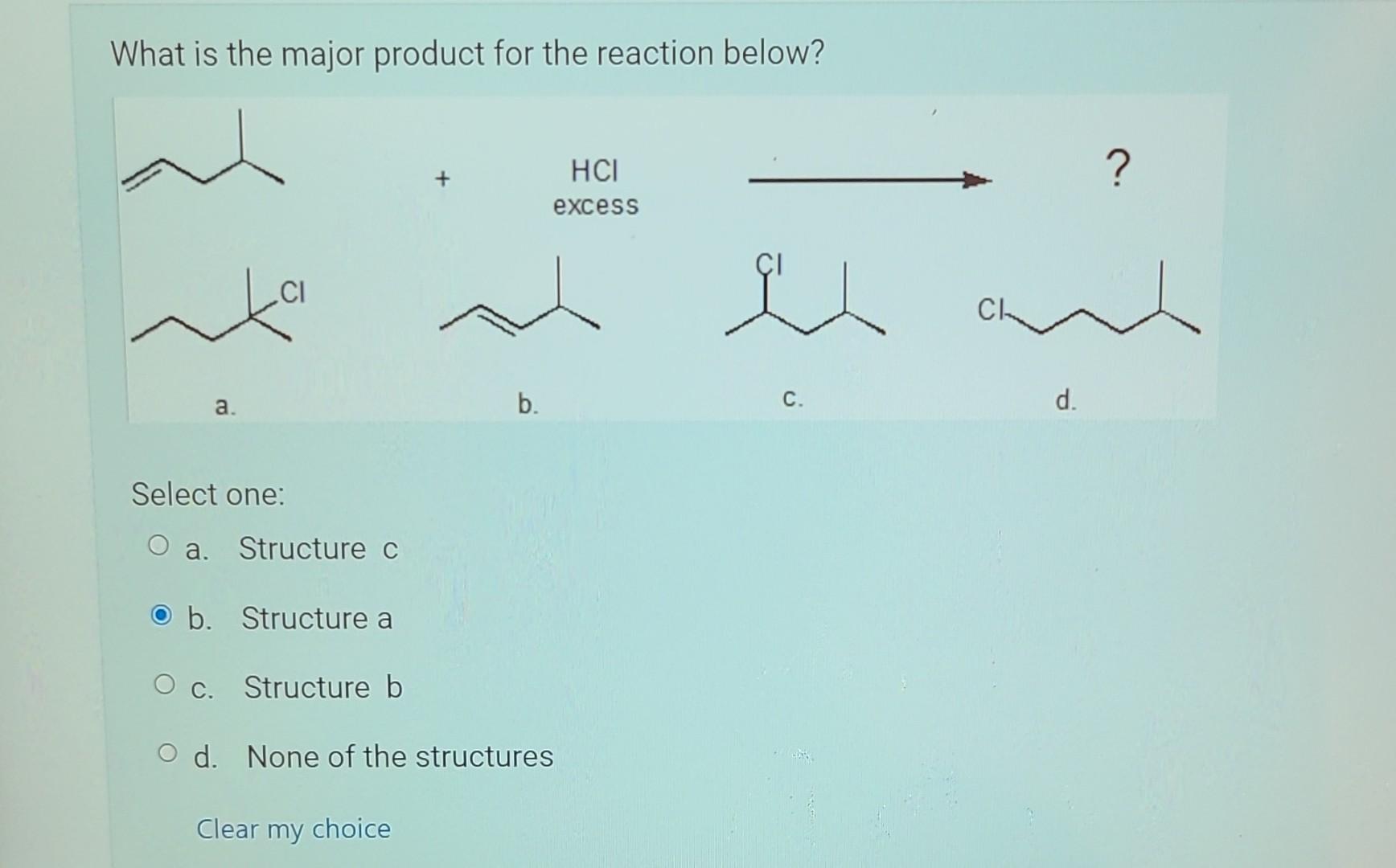 [Solved]: What is the major product for the reaction be