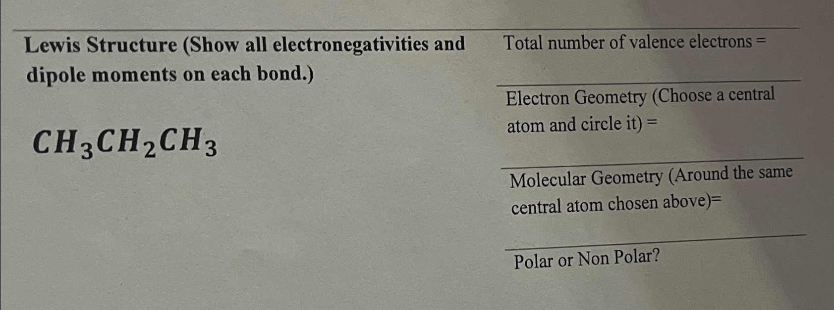 Solved Lewis Structure (Show all electronegativities and | Chegg.com