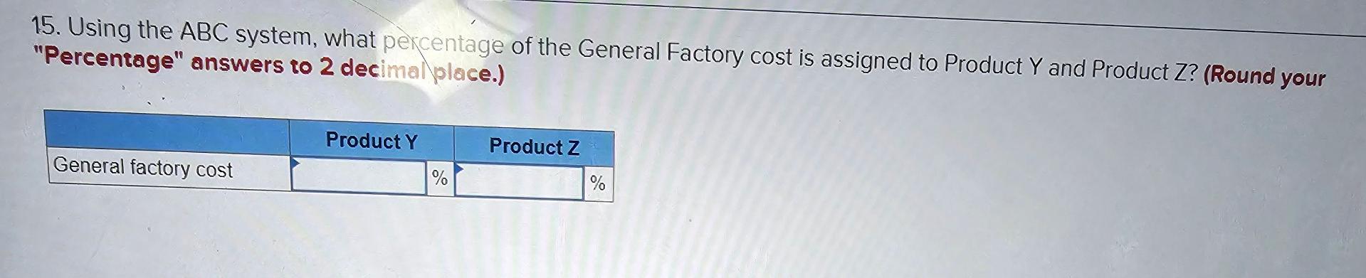 Solved 12. Using the ABC system, what percentage of the | Chegg.com