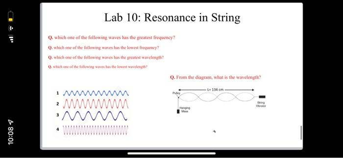 Solved Lab 10: Resonance in String ul Q. which one of the | Chegg.com