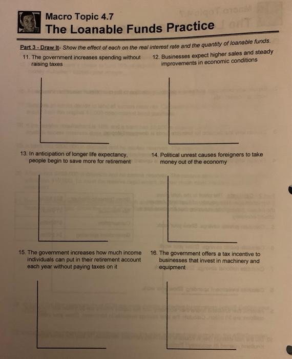 Solved Macro Topic 4.7 10 The Loanable Funds Practice Part 3 | Chegg.com