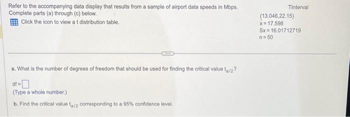 Solved Refer to the accompanying data display that results | Chegg.com