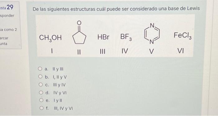 Solved Of the following structures which can be considered a | Chegg.com