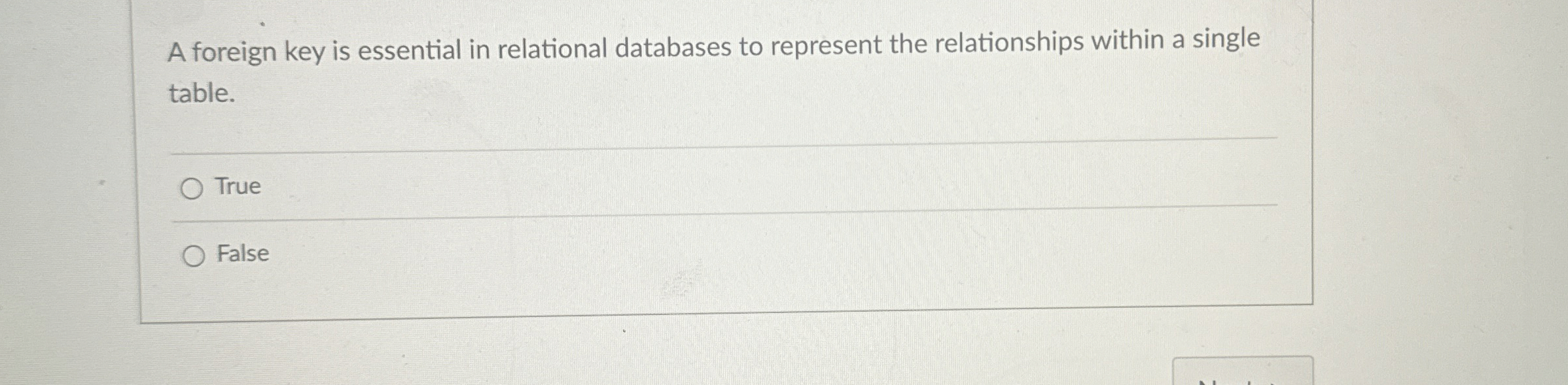 Solved A foreign key is essential in relational databases to | Chegg.com