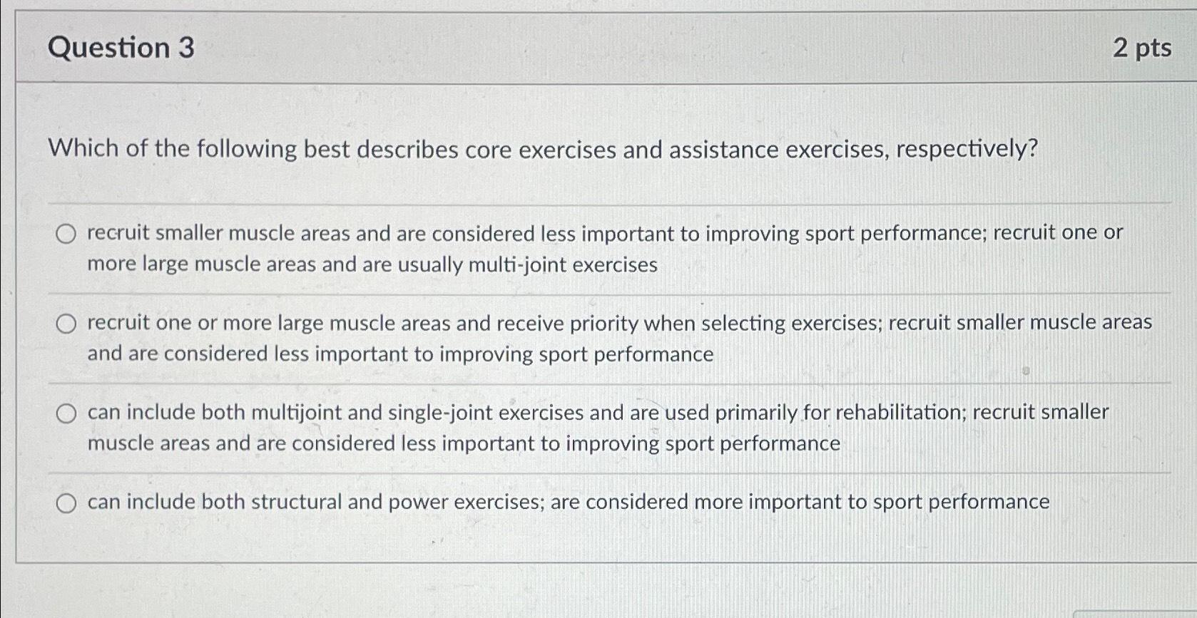 Solved Question 32 ﻿ptsWhich of the following best describes | Chegg.com