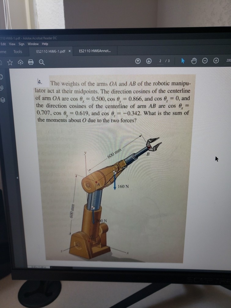 Solved 3110 HW6-1.pdf - Adobe Acrobat Reader DC Edit View | Chegg.com