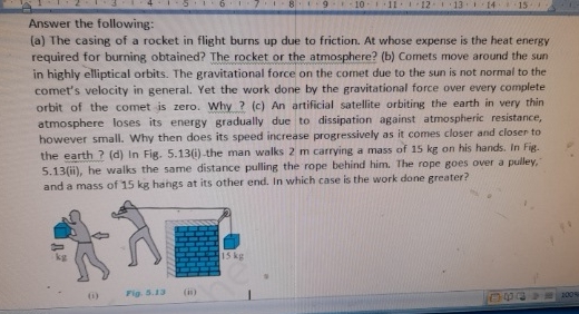 Solved Answer the following:(a) ﻿The casing of a rocket in | Chegg.com