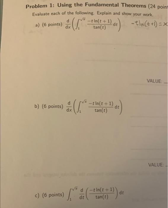 Solved Problem 1: Using the Fundamental Theorems ( 24 poin | Chegg.com