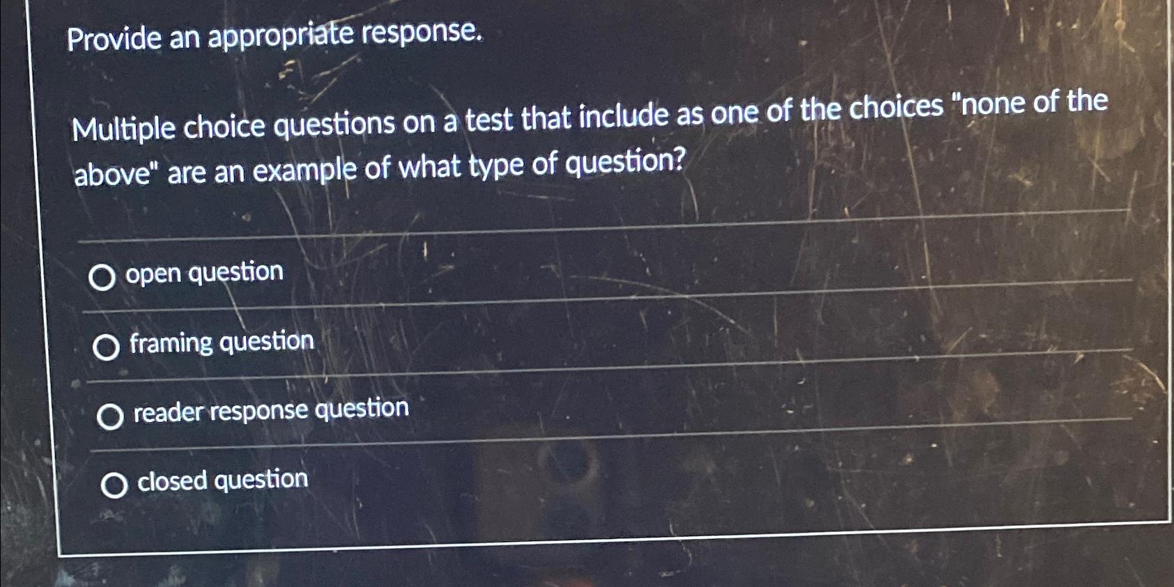 Solved Provide an appropriate response.Multiple choice | Chegg.com