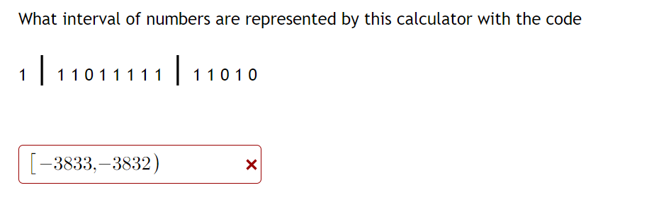Solved What interval of numbers are represented by this | Chegg.com