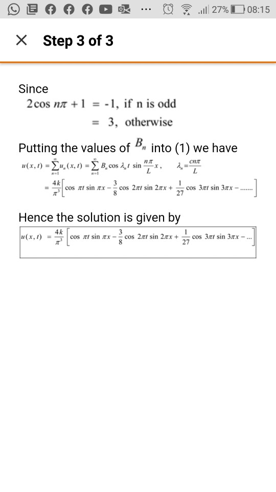 Solved of ed? Che 5-13 DEFLECTION OF THE STRING Find u(x, t) | Chegg.com