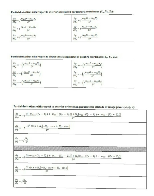Implement the bundle block adjustment (BBA) for the | Chegg.com