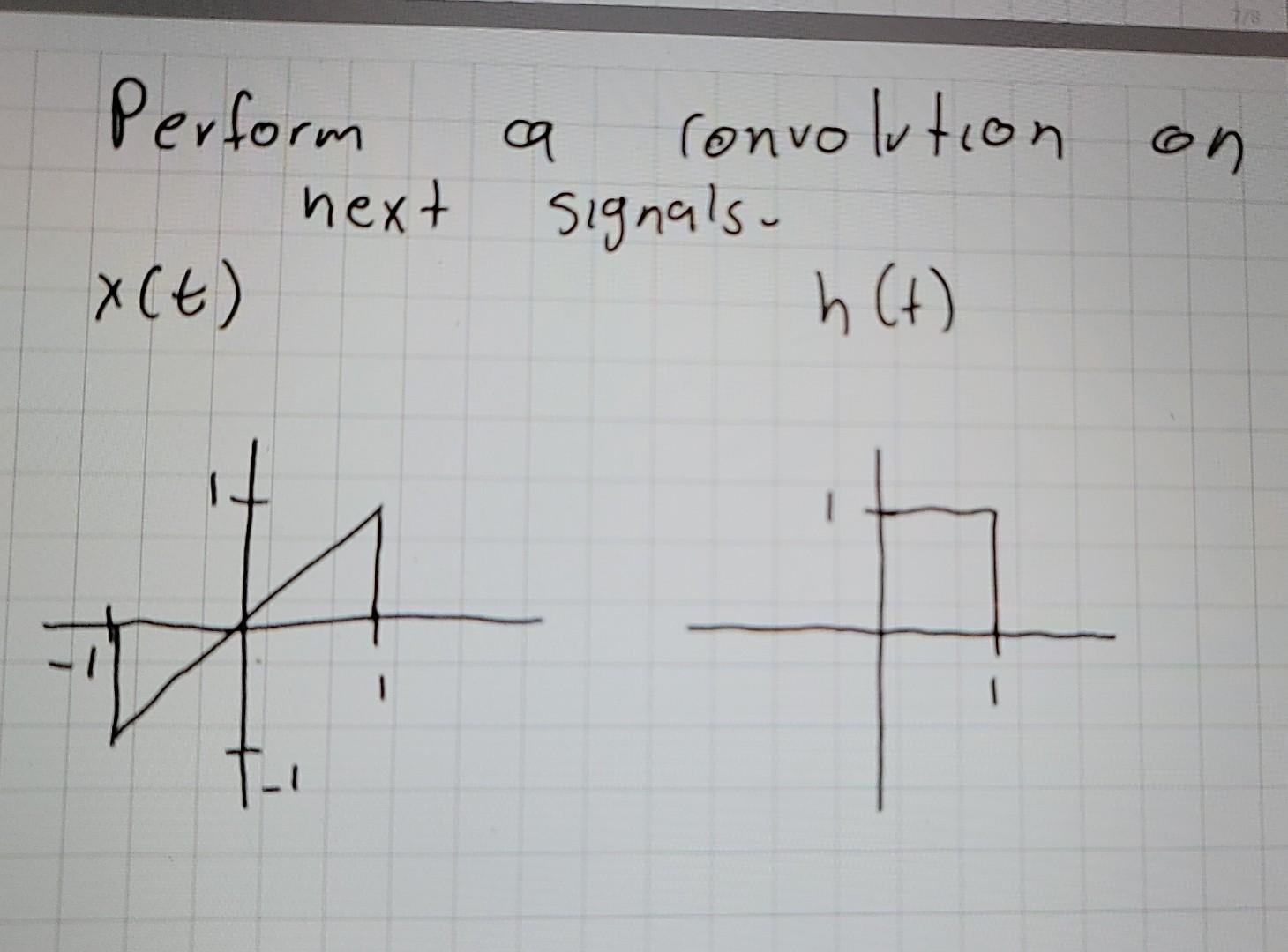Solved Perform a convolution on hext signals. | Chegg.com