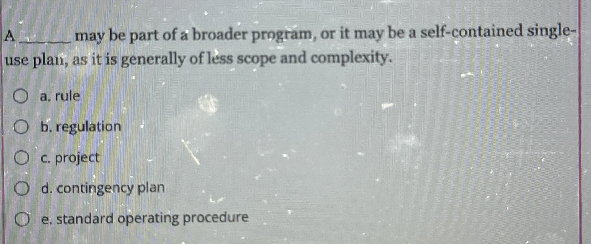 Solved A q, ﻿may be part of a broader program, or it may be | Chegg.com