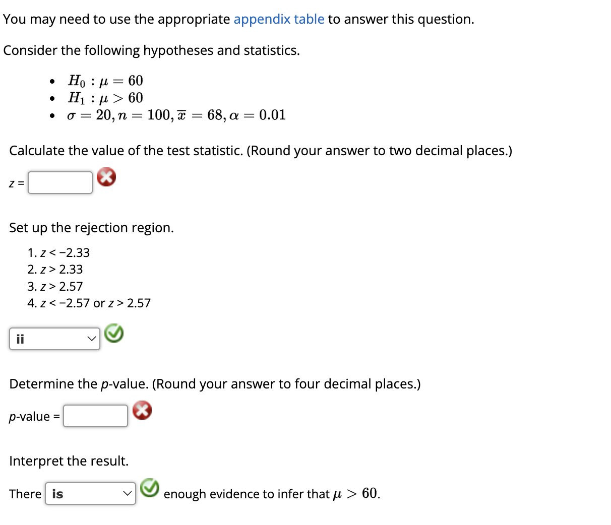 Solved Consider the following hypotheses and | Chegg.com