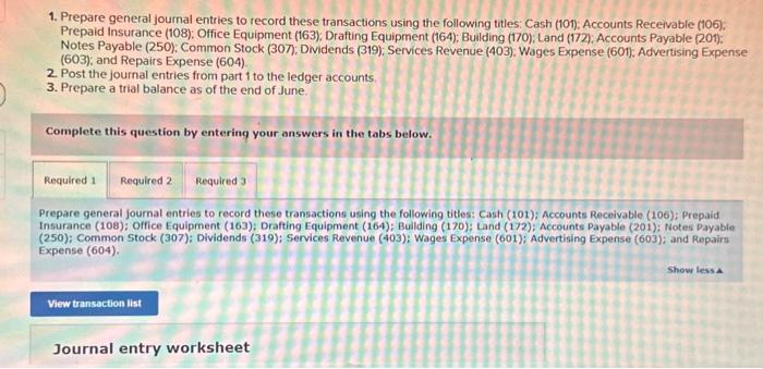 Solved Problem 2-2A (Algo) Preparing and posting journal | Chegg.com