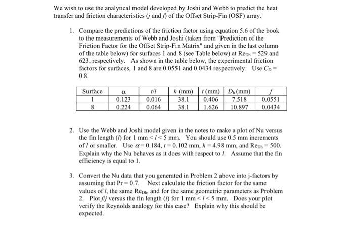 [solved] 1 Compare The Predictions Of The Friction Factor