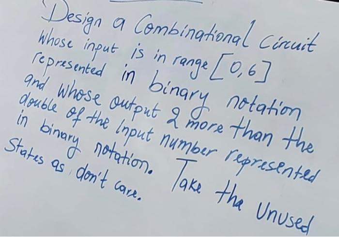Solved Design A Combinational Circuit Whose Input Is In 4965